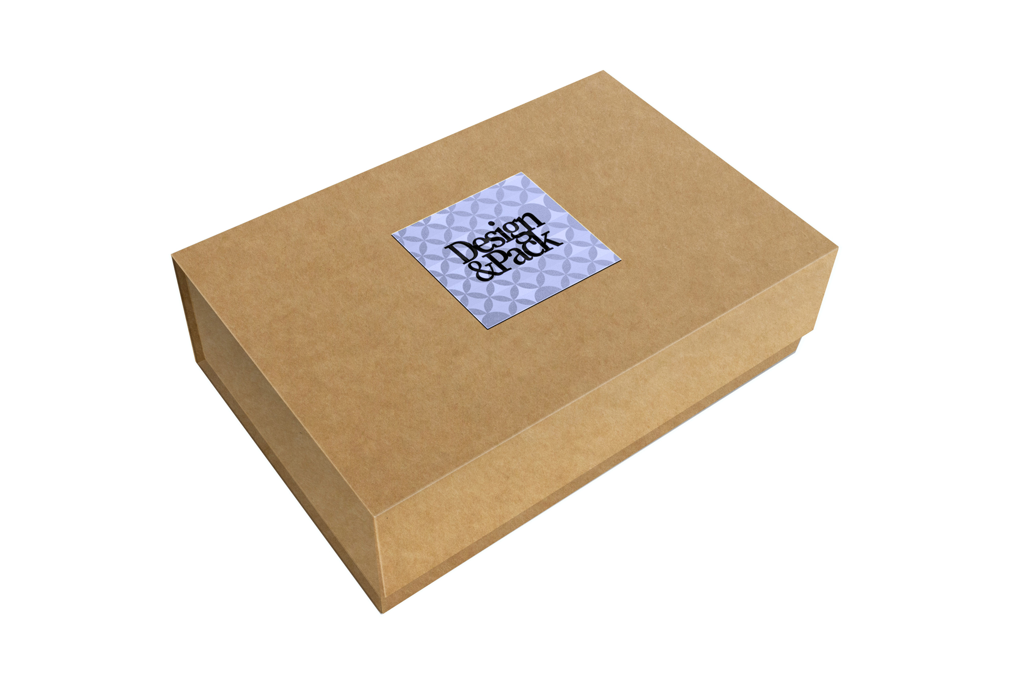 WD95 - Collapsible Box with Flap - Artwork - Cloth Plaque - Design & Pack